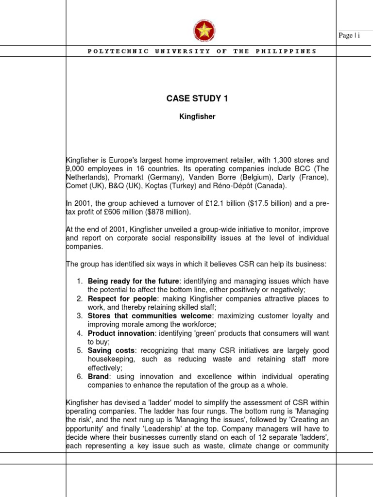 CSR - 2 Case Studies | PDF | Corporate Social Responsibility | Labour
