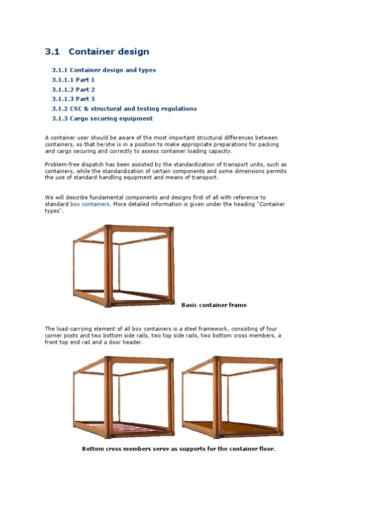 Container Handbook 1 Container Design | PDF | Fiberglass | Plywood