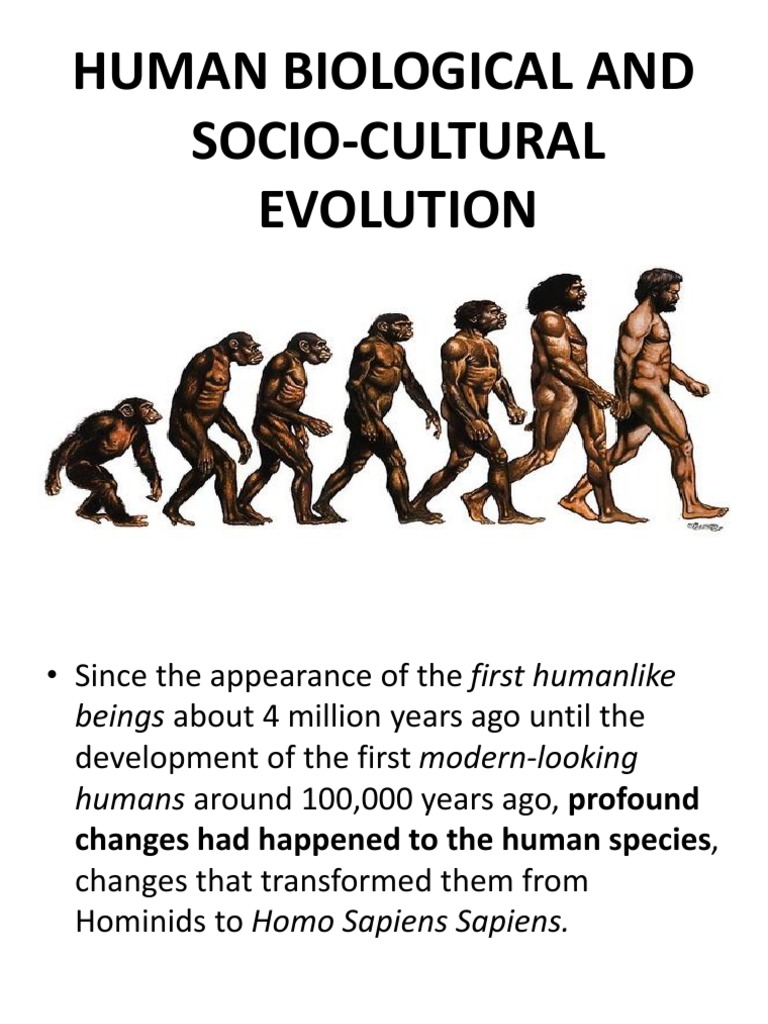 Human Biological and Socio-Cultural Evolution | Download Free PDF | Homo | Homo Sapiens