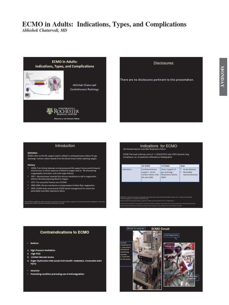 ECMO in Adults | PDF | Medical Specialties | Cardiovascular System