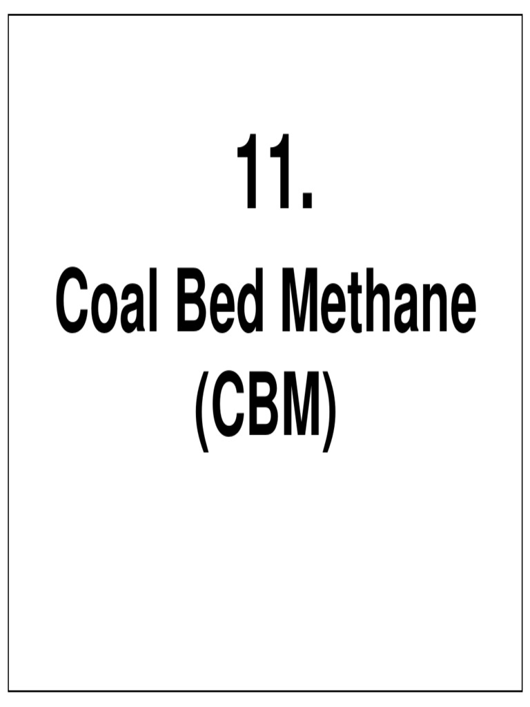 Coal Bed Methane (CBM) | PDF | Coalbed Methane | Natural Gas