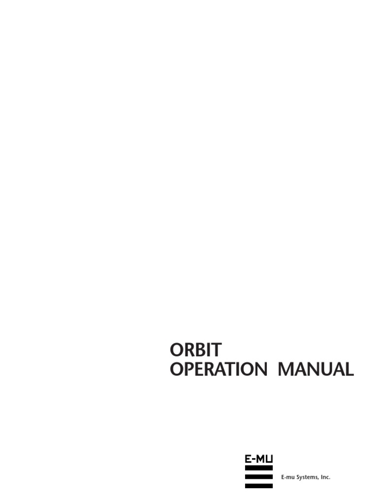 Emu Orbit Dance Planet Manuaol | PDF | Synthesizer | Electrical Connector