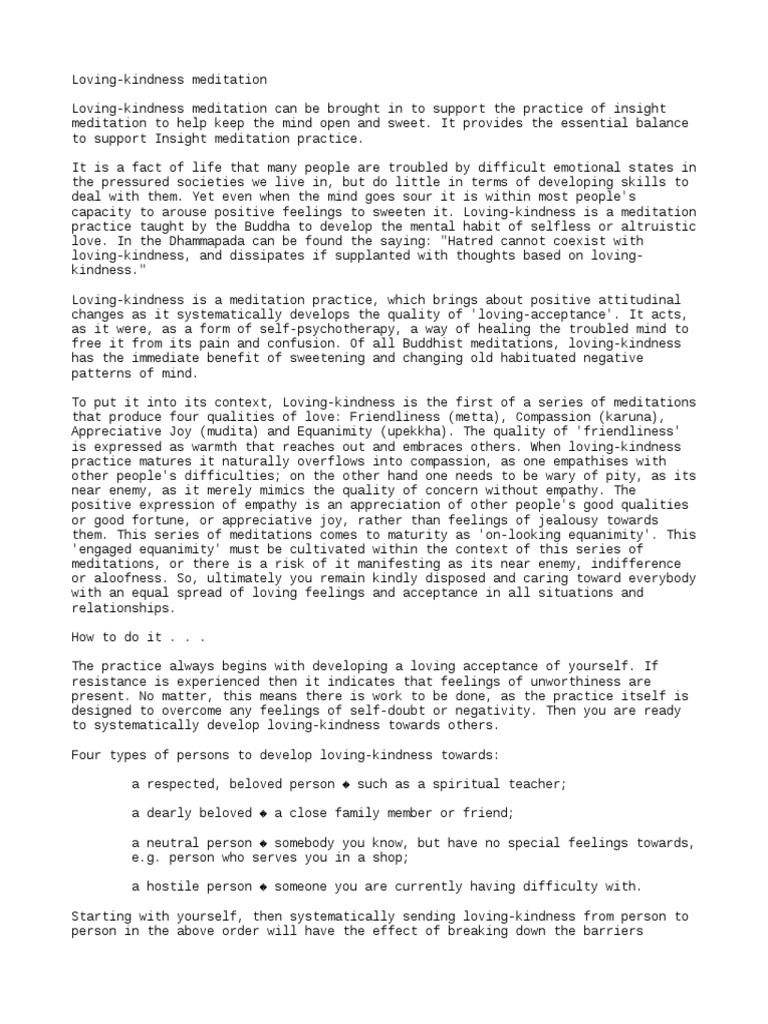 10. Loving Kindness Meditation | Meditation | Metaphysics Of Mind