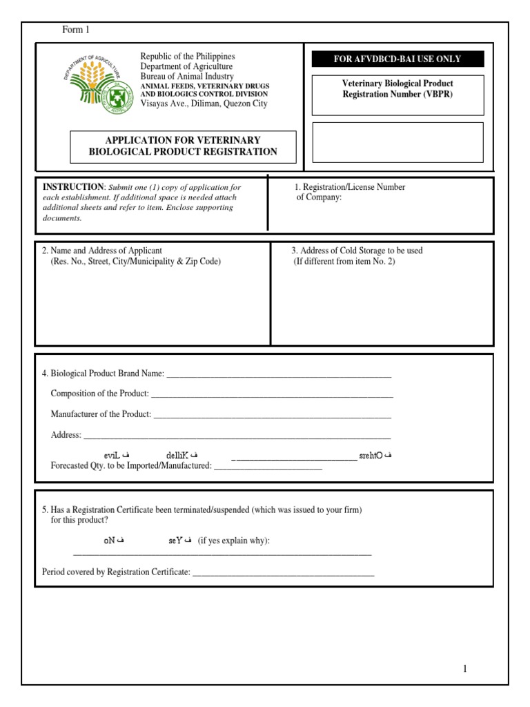 Veterinary Biological Product Registration | PDF | Justice | Crime ...