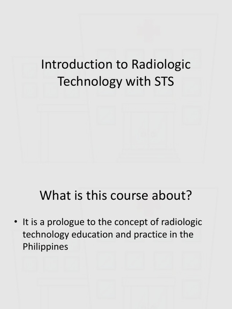 Intro to Radiologic Tech in PH | PDF