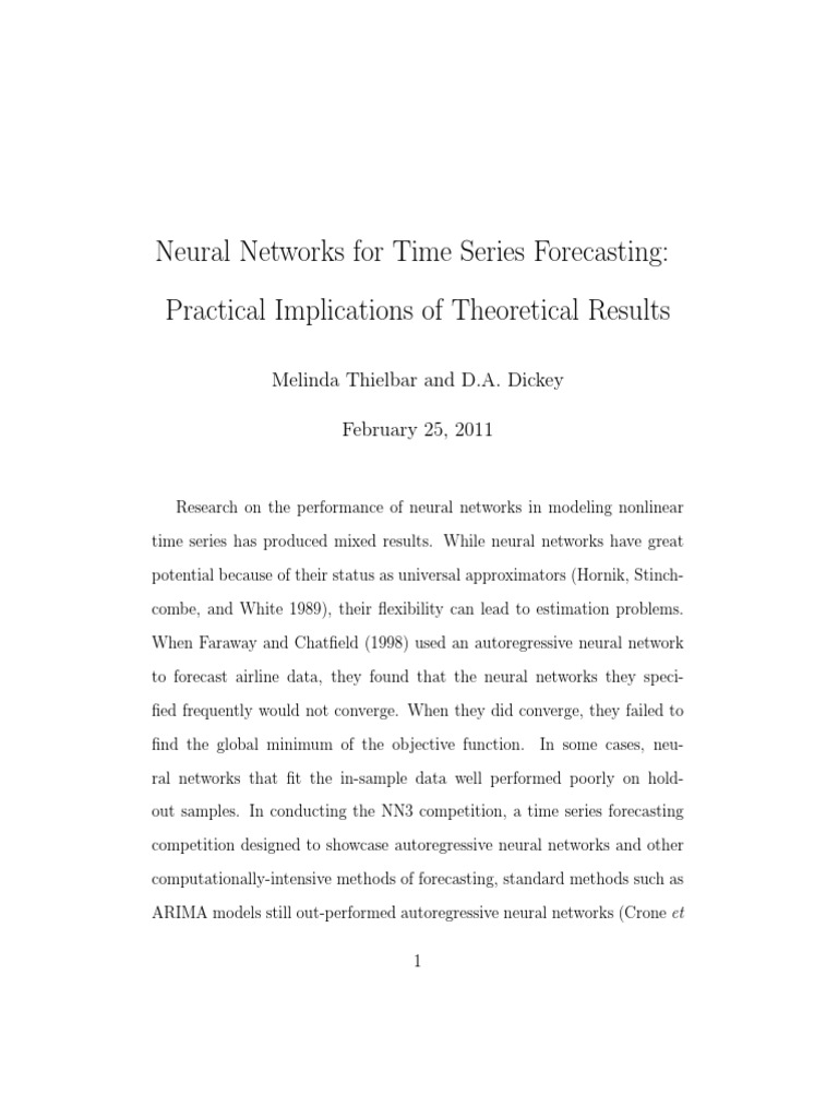 Autoregressive Neural Network | PDF | Coefficient Of Determination ...