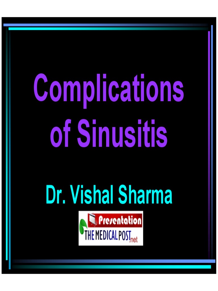 12 Complications of Sinusitis | PDF | Diseases And Disorders | Health Sciences