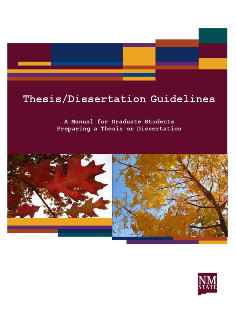 Thesis or Dissertation Guideline | PDF | Thesis | Graduate School