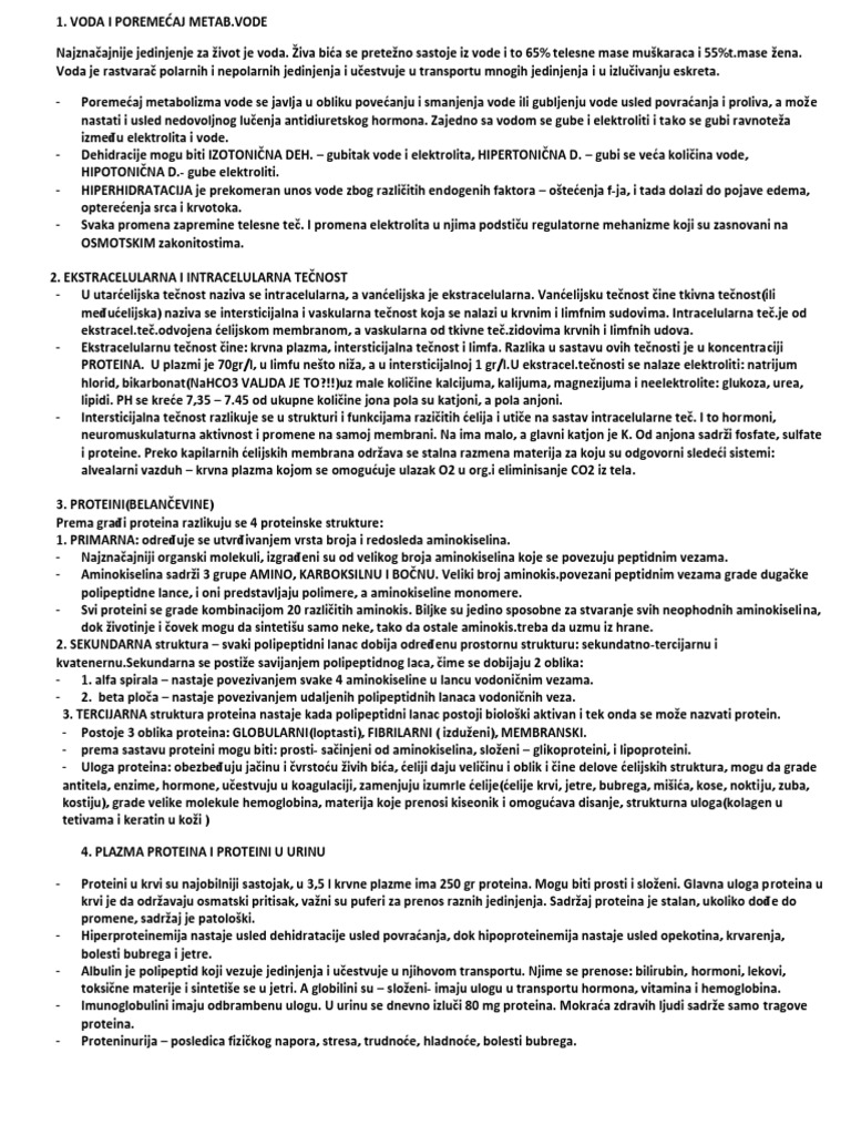 Biohemija Za II R.med - Škole | PDF