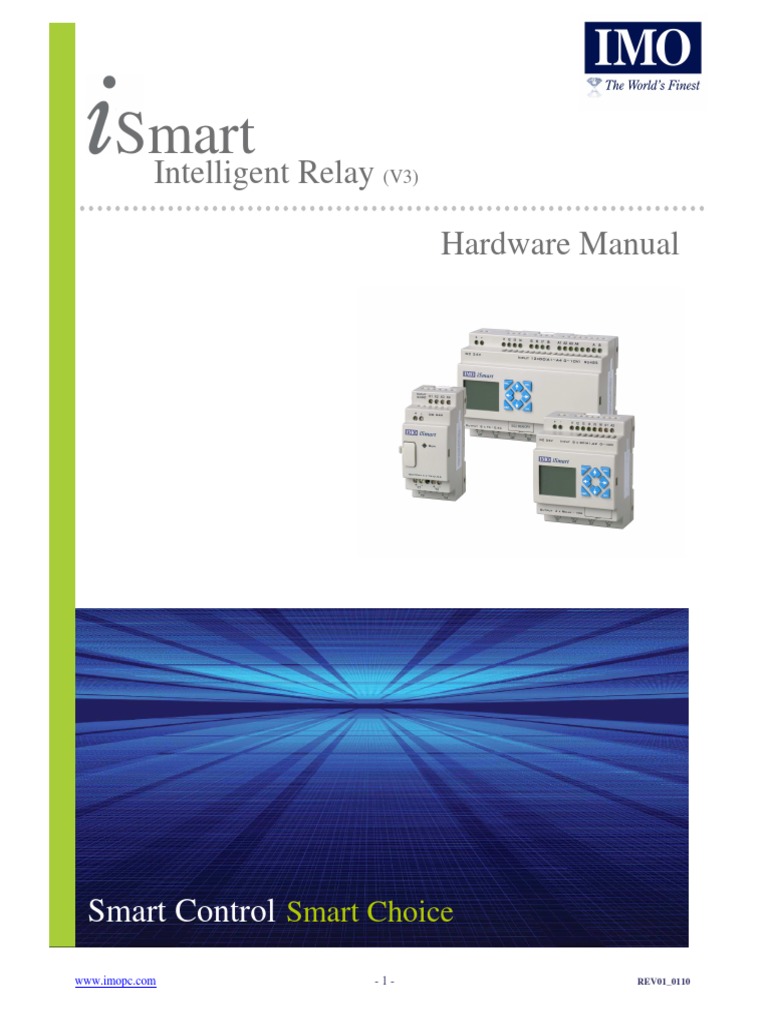 Smart: Intelligent Relay Hardware Manual | PDF | Electrical Wiring | Relay