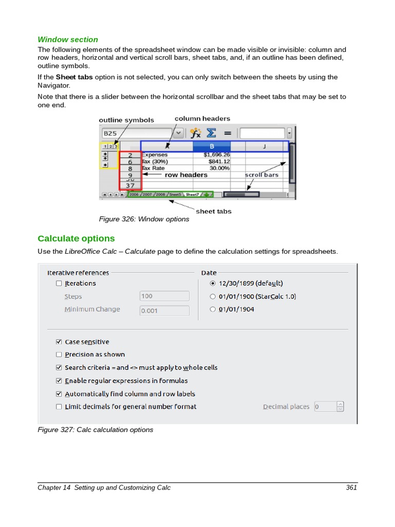 LibreOffice Calc Guide 19 PDF | PDF | Menu (Computing) | Keyboard Shortcut