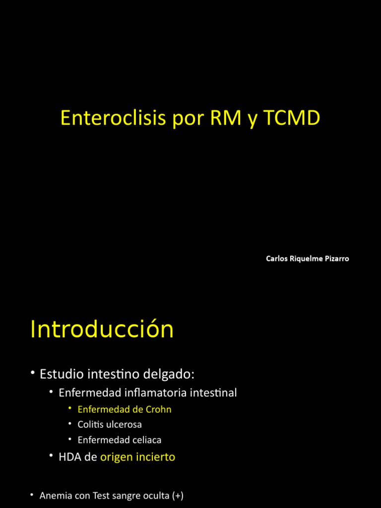 Enteroclisis UC 2017 FINAL | PDF | Enfermedad de Crohn | Gastroenterología