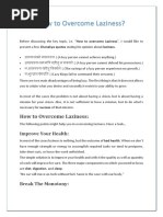 The Art of Laziness | PDF