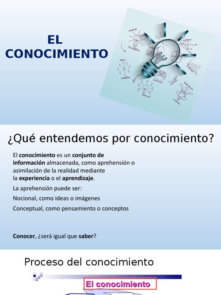 Definición de conocimiento y aprendizaje | PDF