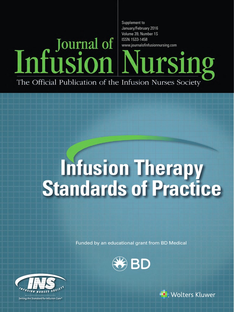 Infusion Therapy Standards of Practice (INS, 2016) | PDF | Intravenous ... Infusion Therapy Standards of Practice (INS, 2016) | PDF | Intravenous ...