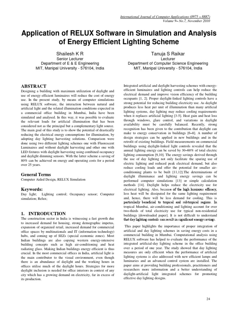 Application Relux Software | PDF | Lighting | Fluorescent Lamp
