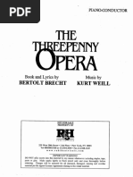 THREEPENNY OPERA Script | PDF