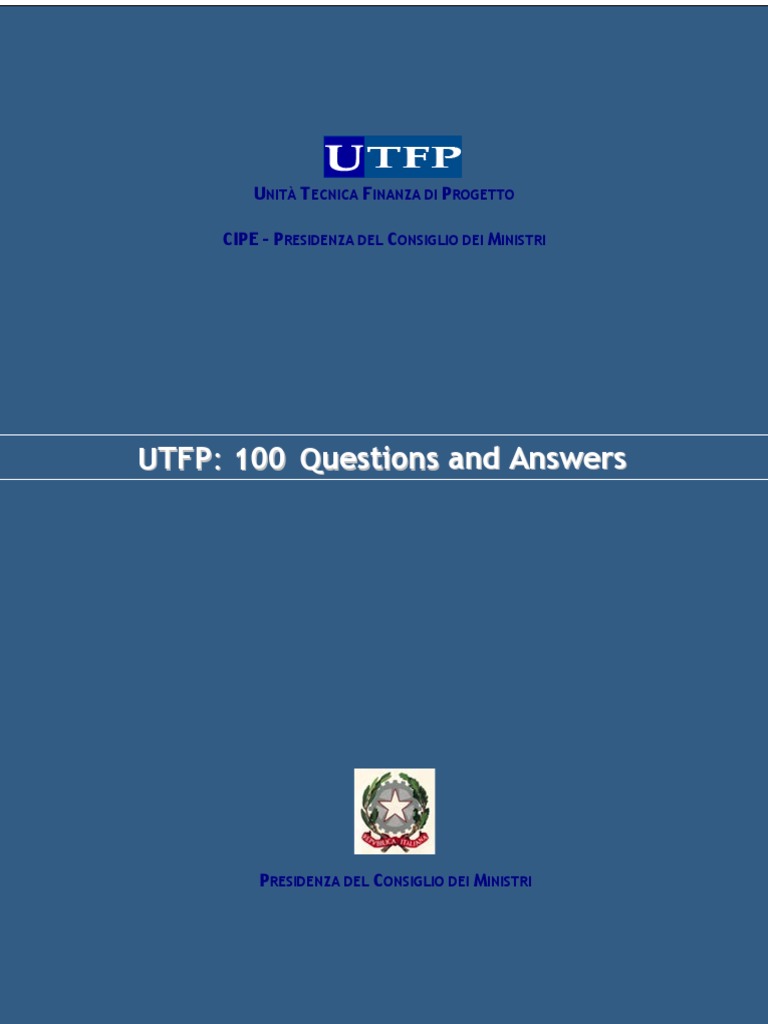 UTFP: PPP Questions and Answers | PDF | Public–Private Partnership ...