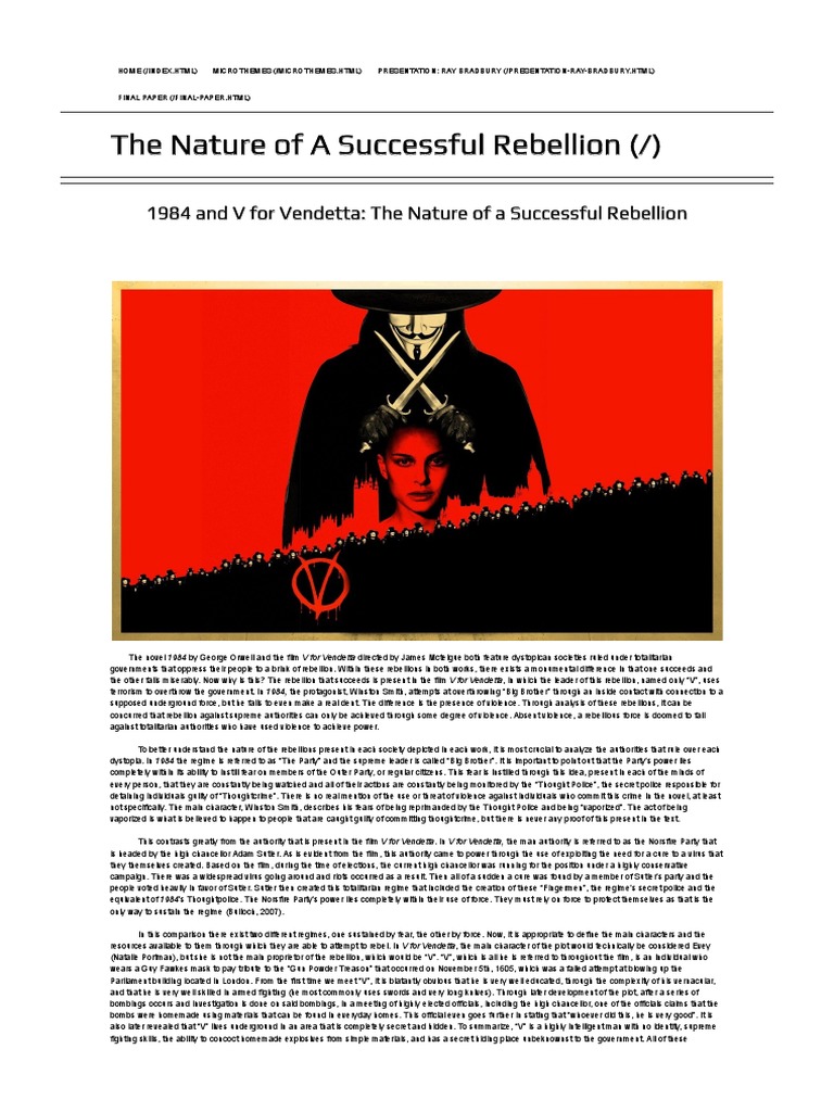 Final Paper - The Nature of A Successful Rebellion | PDF | Rebellions ...