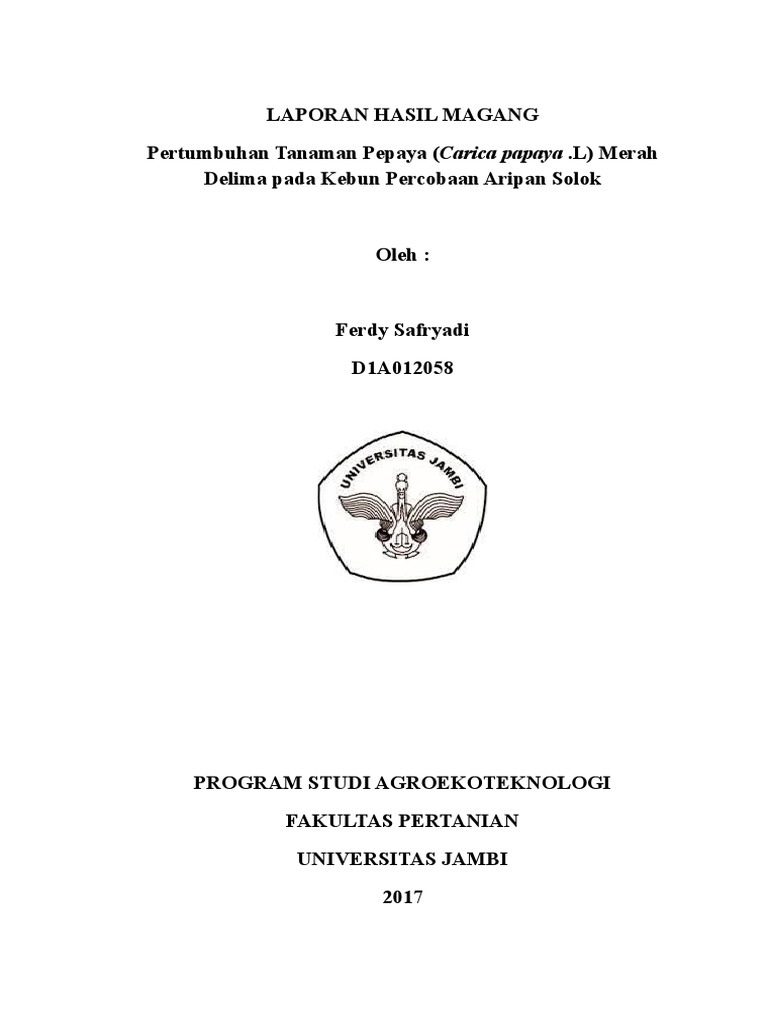 Pertumbuhan Pepaya Merah Delima 1992 | PDF | Sains & Matematika