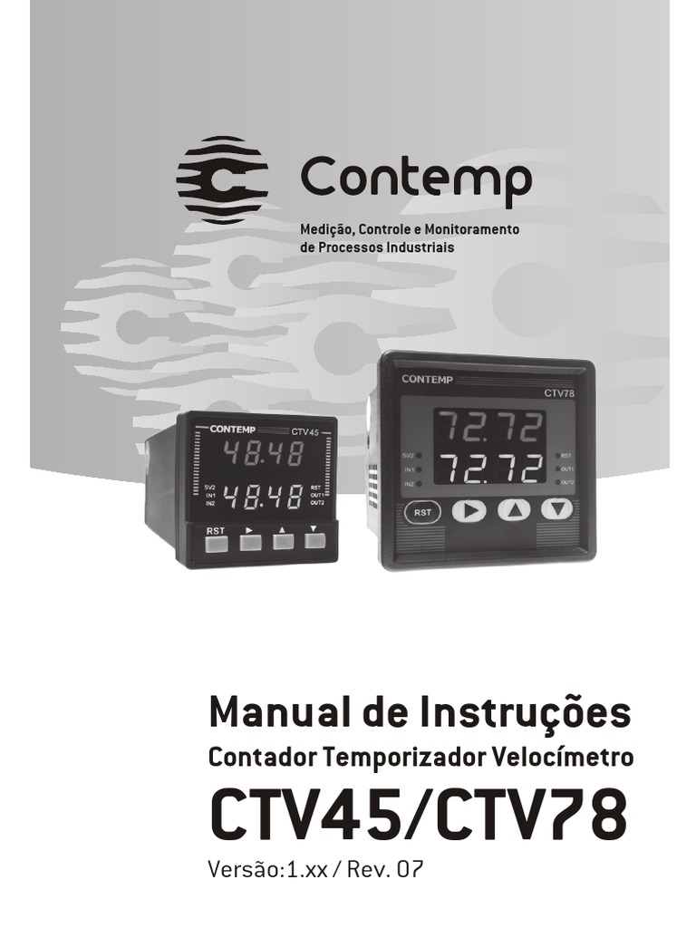 Manual de Instrucoes CTV45 CTV78 | PDF | Relé | Cronômetro
