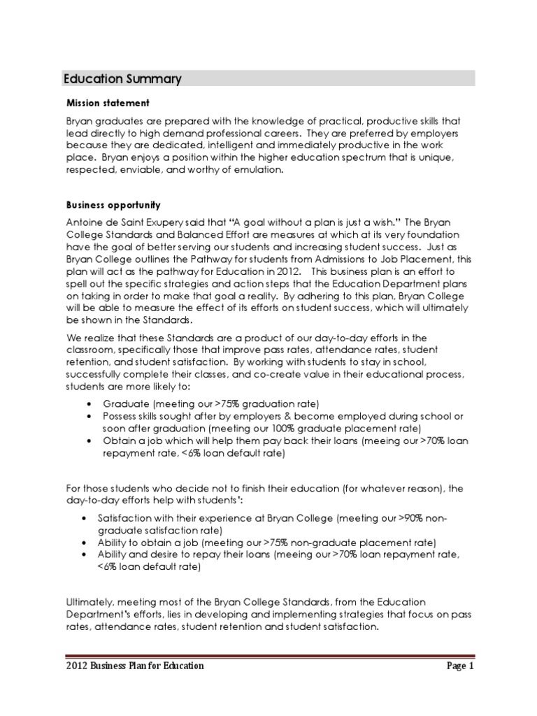 2012 Business Plan Draft | PDF | Employee Retention | Strategic Management