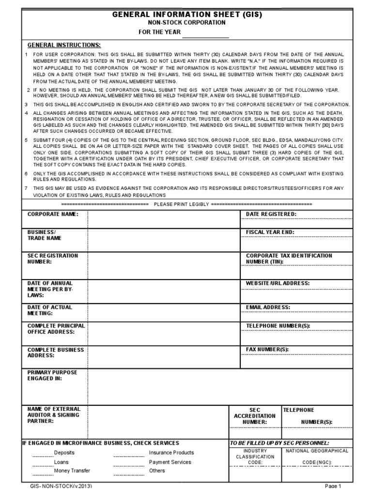 GIS_Non-Stock-v.2013-081413 (1).xls | Securities (Finance) | Legal ...