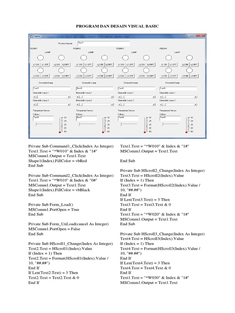 Program Dan Desain Visual Basic | PDF