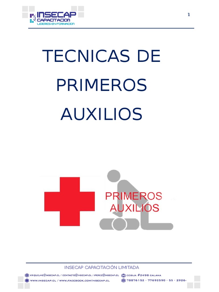 Manual Tecnicas de Primeros Auxilios Resumido | PDF | Primeros auxilios | Quemar