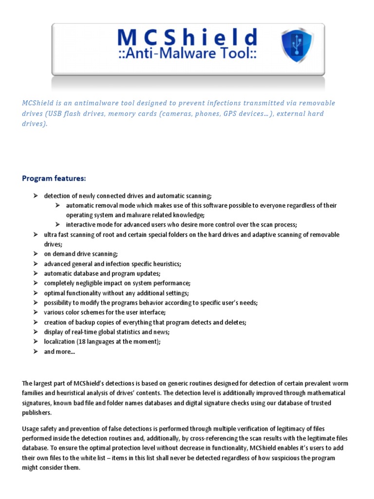 MCShield Help en | Download Free PDF | Antivirus Software | Computer Virus