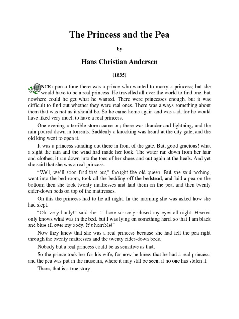 The Princess and The Pea | PDF | Rabbit