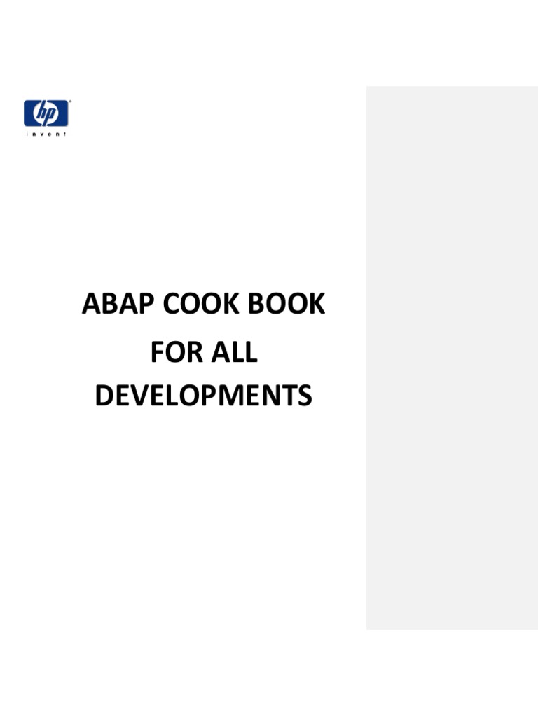 ABAP Development Standards Guide | PDF | Parameter (Computer ...