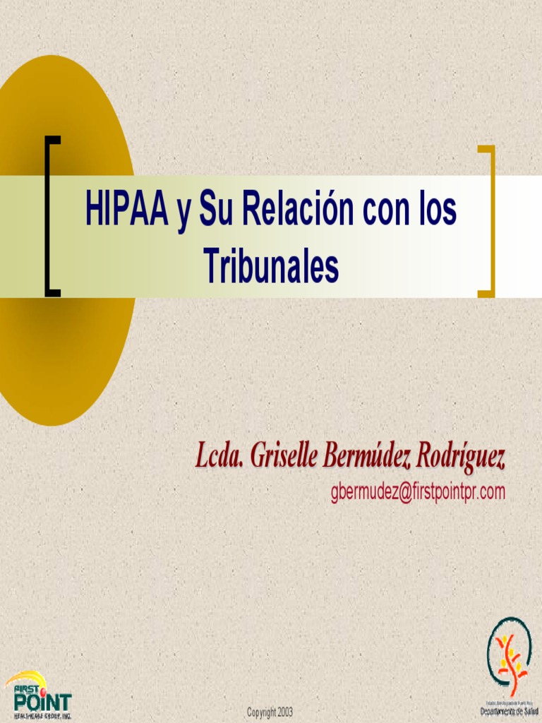 Ley Hippa (Rel Con Tribunales) | PDF | Puerto Rico | Salud mental