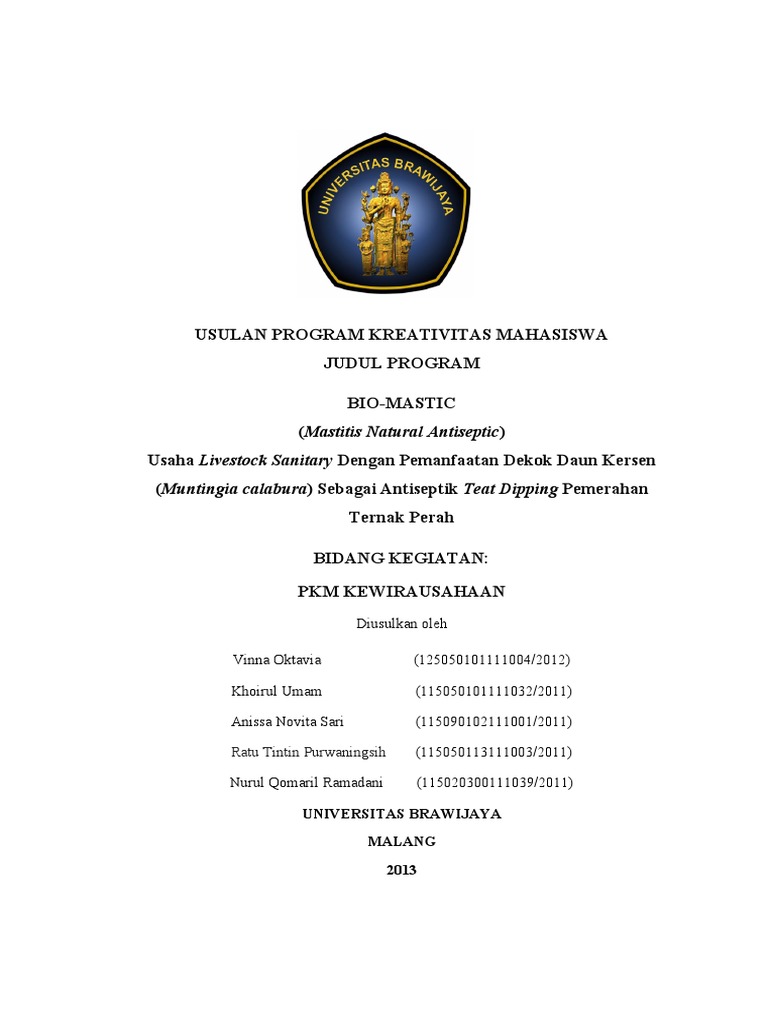 PKMK Daru Universitas Brawijaya | PDF