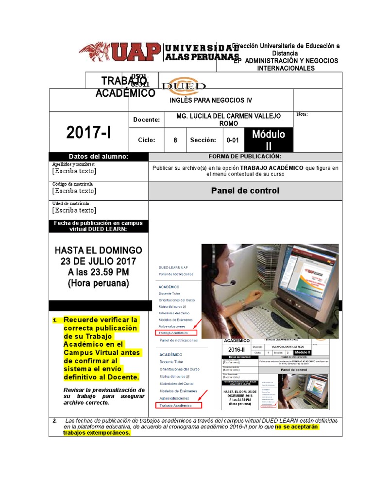 Formato Ta - Ingles Iv | PDF | Currículum | Comunicación