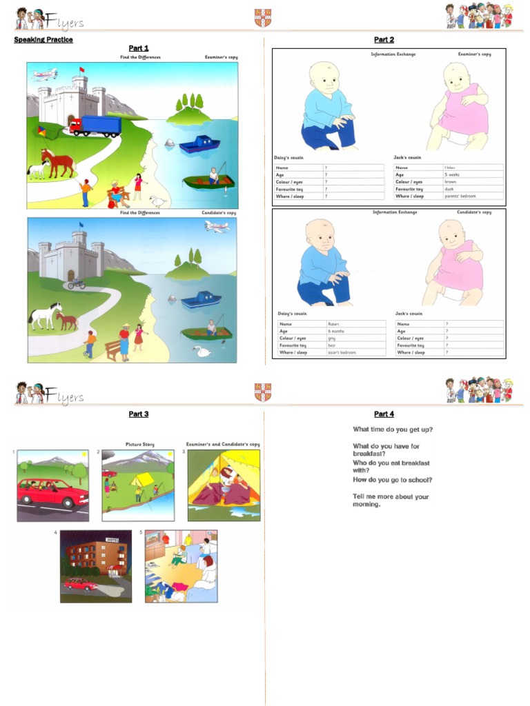 Flyers Speaking Test Practice Guide | PDF