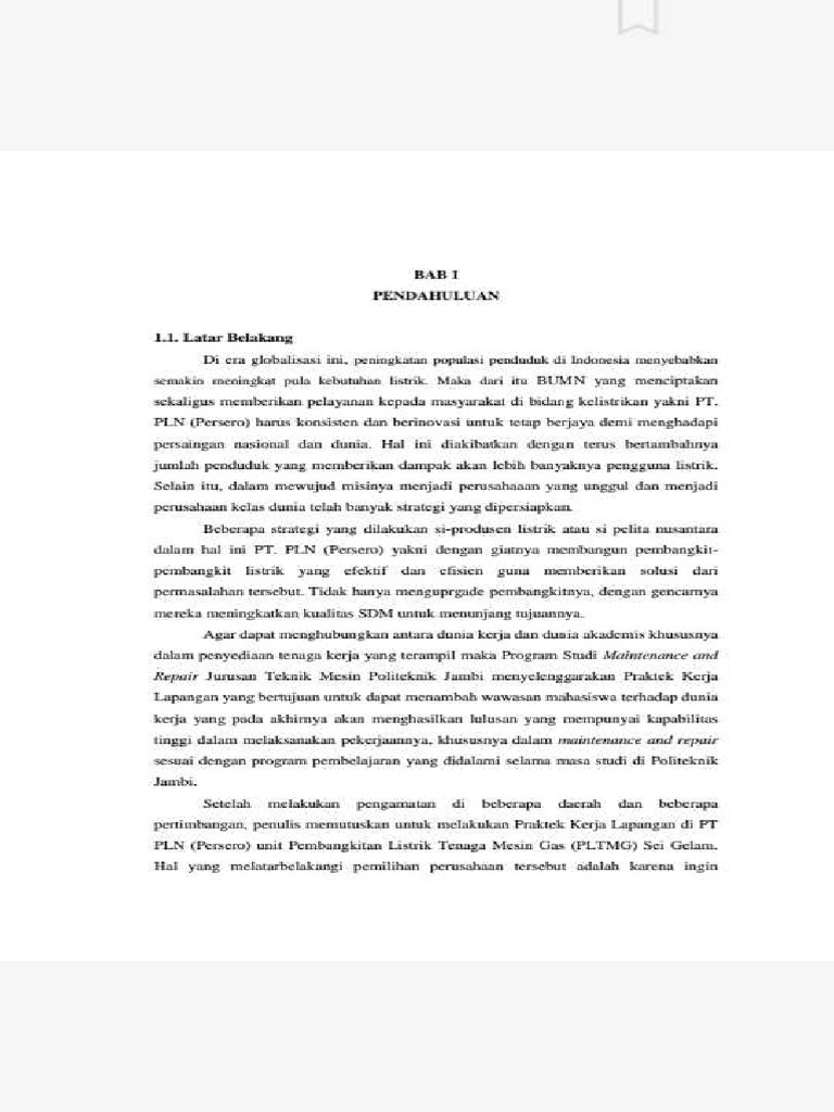 Sejarah PLTMG | PDF