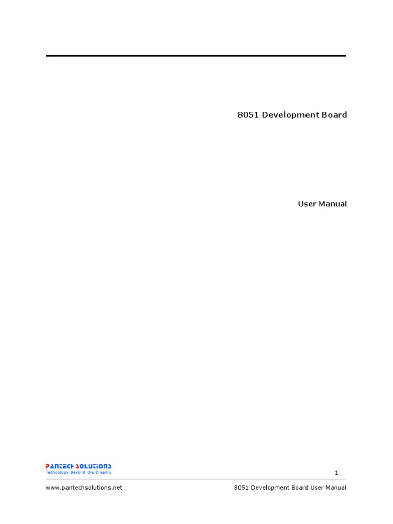 8051 Dev Board Manual | PDF | Analog To Digital Converter | Microcontroller