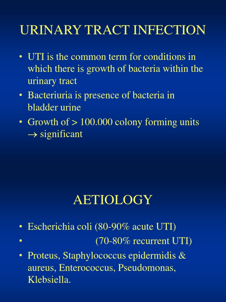 Urinary Trac Infection | Urinary Tract Infection | Microbiology