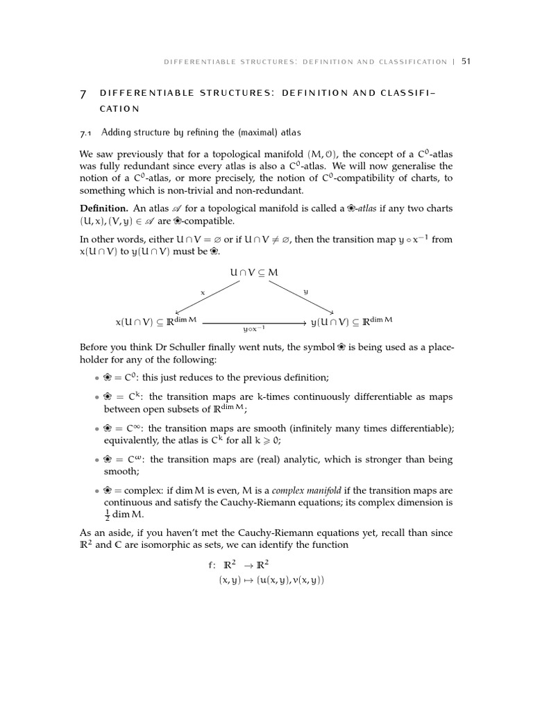 Lecture 07 - Differentiable Structures: Definition and Classification (Schuller's Geometric ...