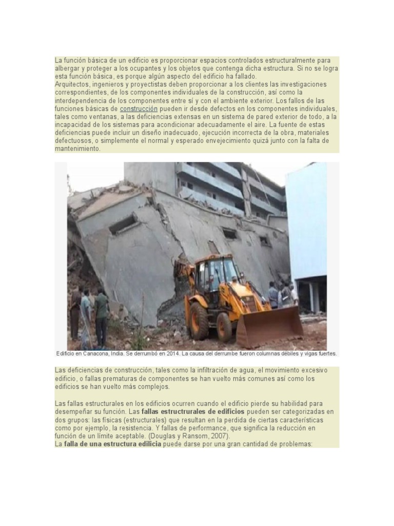 Causas de Fallas Estructurales en Edificios | PDF | Arquitecto | Corrosión