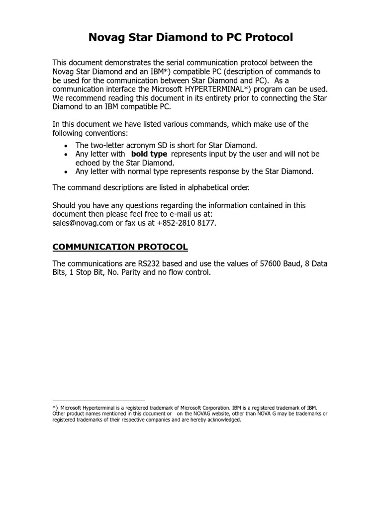 Star Diamond Protocol ENGLISH PDF | PDF | Computing | Computing And ...