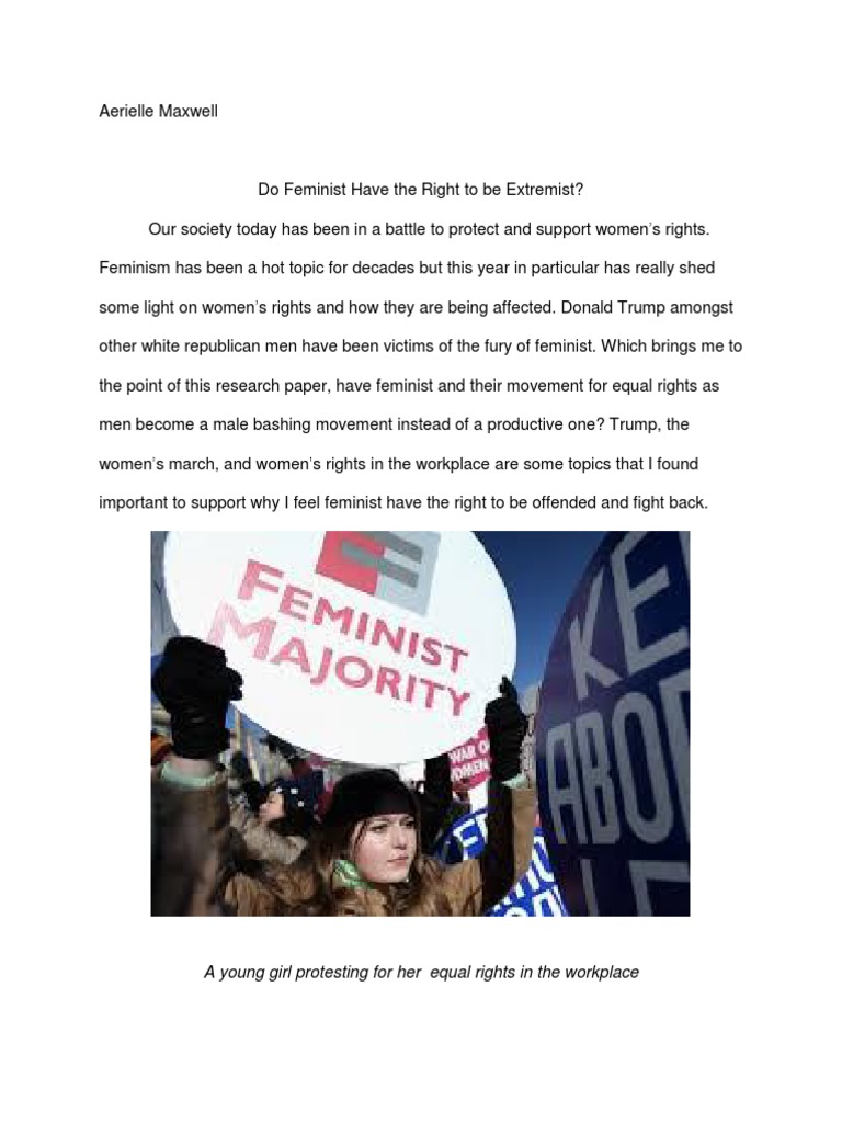 Do Feminist Have The Right To Be Extremist Pdf Feminism Gender 3874