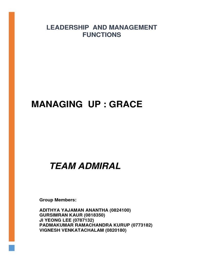 Managing Up - Grace | PDF | Cognition | Communication