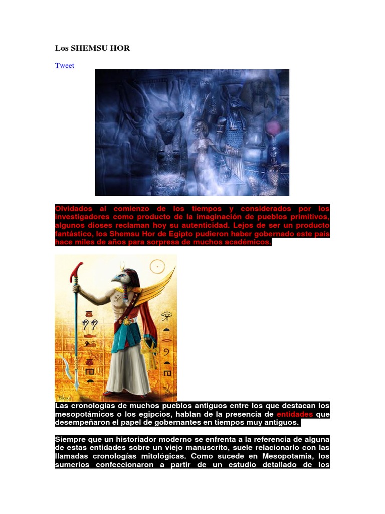 Los Shemsu Hor | PDF | Horus | Antiguo Egipto