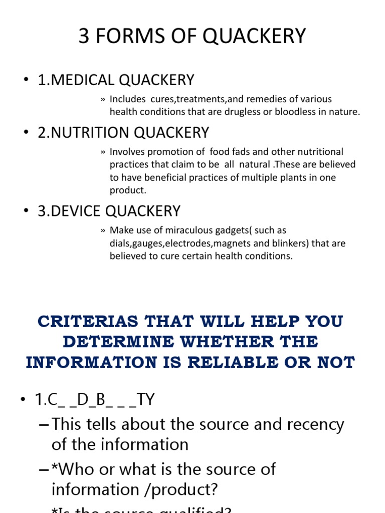 ALTERNATIVE MEDICINES, QUACKERY and BASIC RIGHTS | PDF | Alternative ...