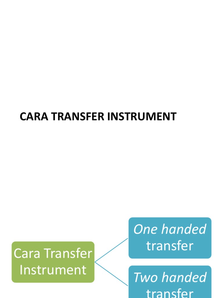 Cara Transfer Instrument | PDF