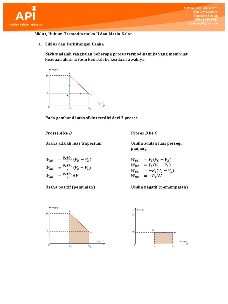 Siklus Hukum Termodinamika II PDF | PDF