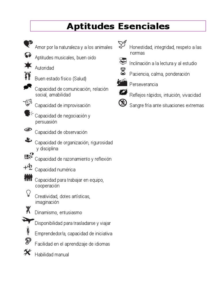 Aptitudes Esenciales para el Éxito | PDF | Relaciones personales ...