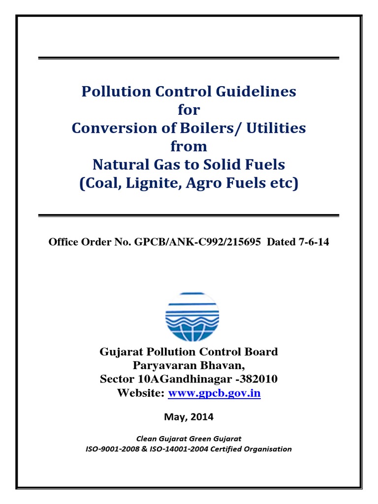 GPCB Guidelines | PDF | Boiler | Coal